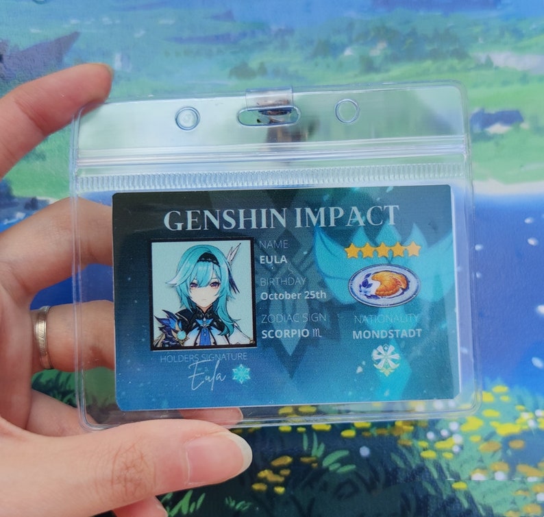 Genshin Impact Mondstadt Badge Namecard Custom Fan Art Badge - Etsy Canada
