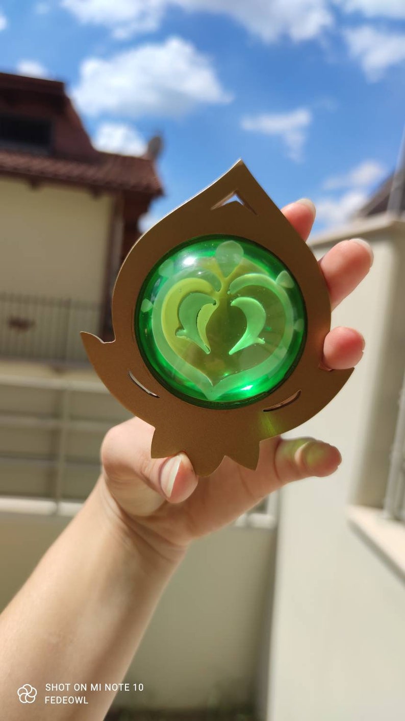 Vision Sumeru Genshin Impact DENDRO Green /gold Metal - Etsy Finland Vision Sumeru Genshin Impact DENDRO Green /gold Metal - Etsy Finland
