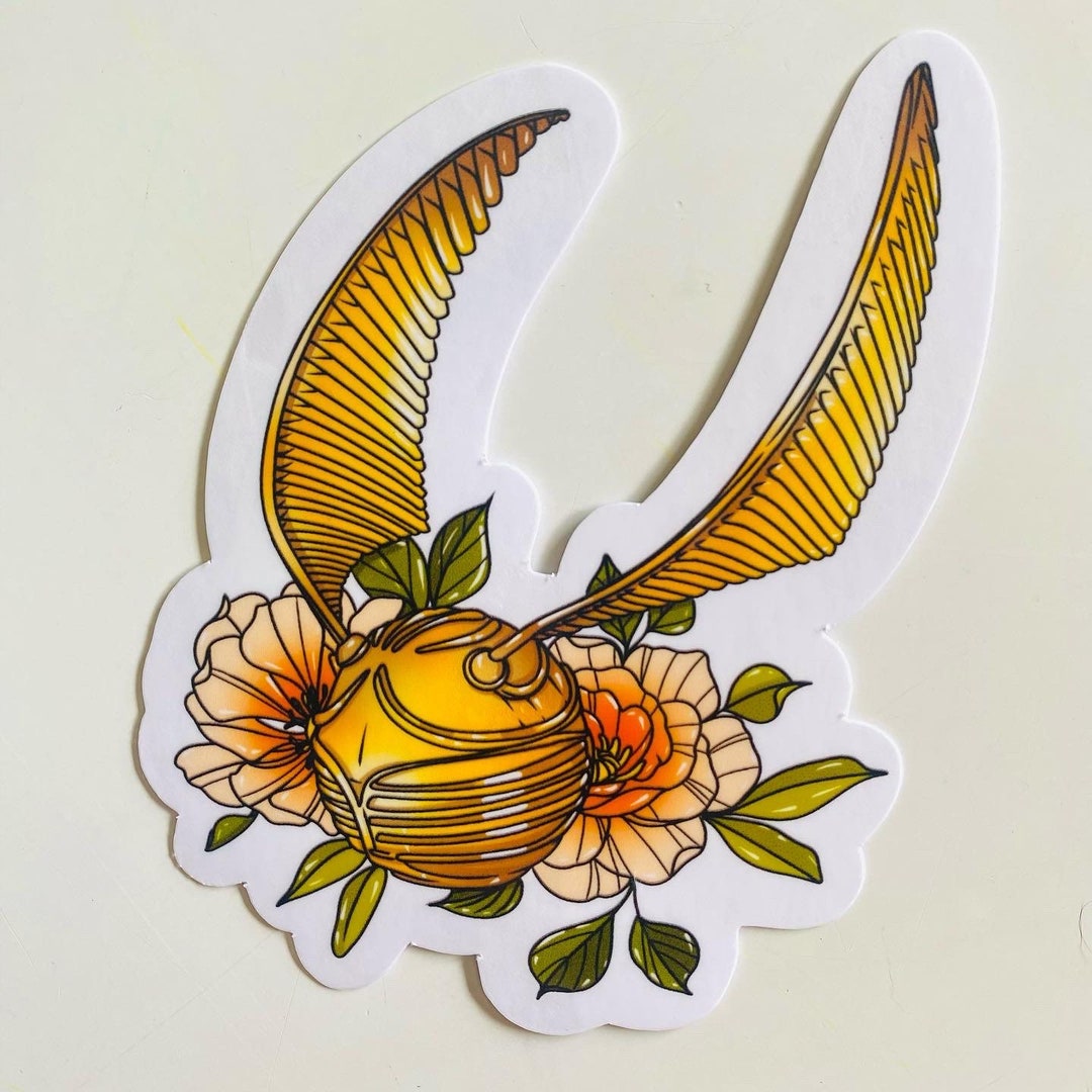 Golden Snitch Vinyl Sticker Harry Potter Sticker Snitch Sticker Harry ...