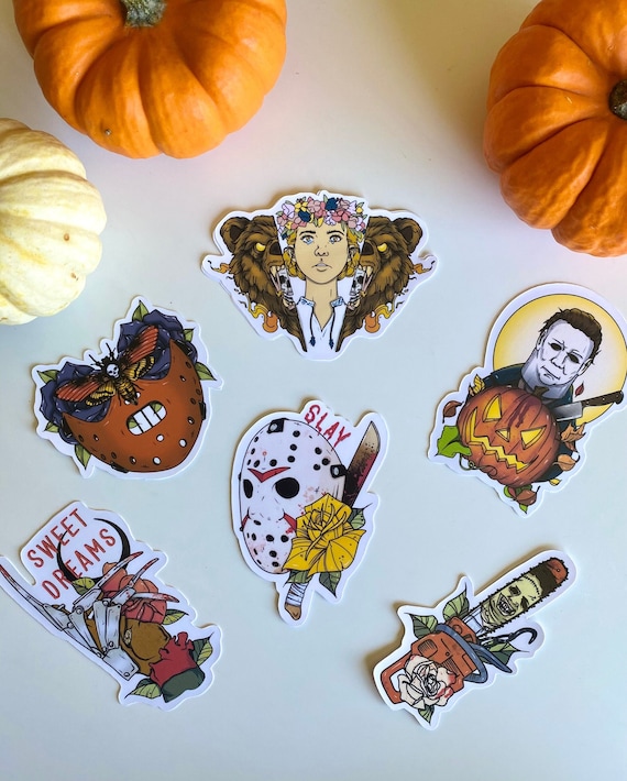 Horror Movie Pack set of 6 Vinyl Sticker Art Horror | Etsy