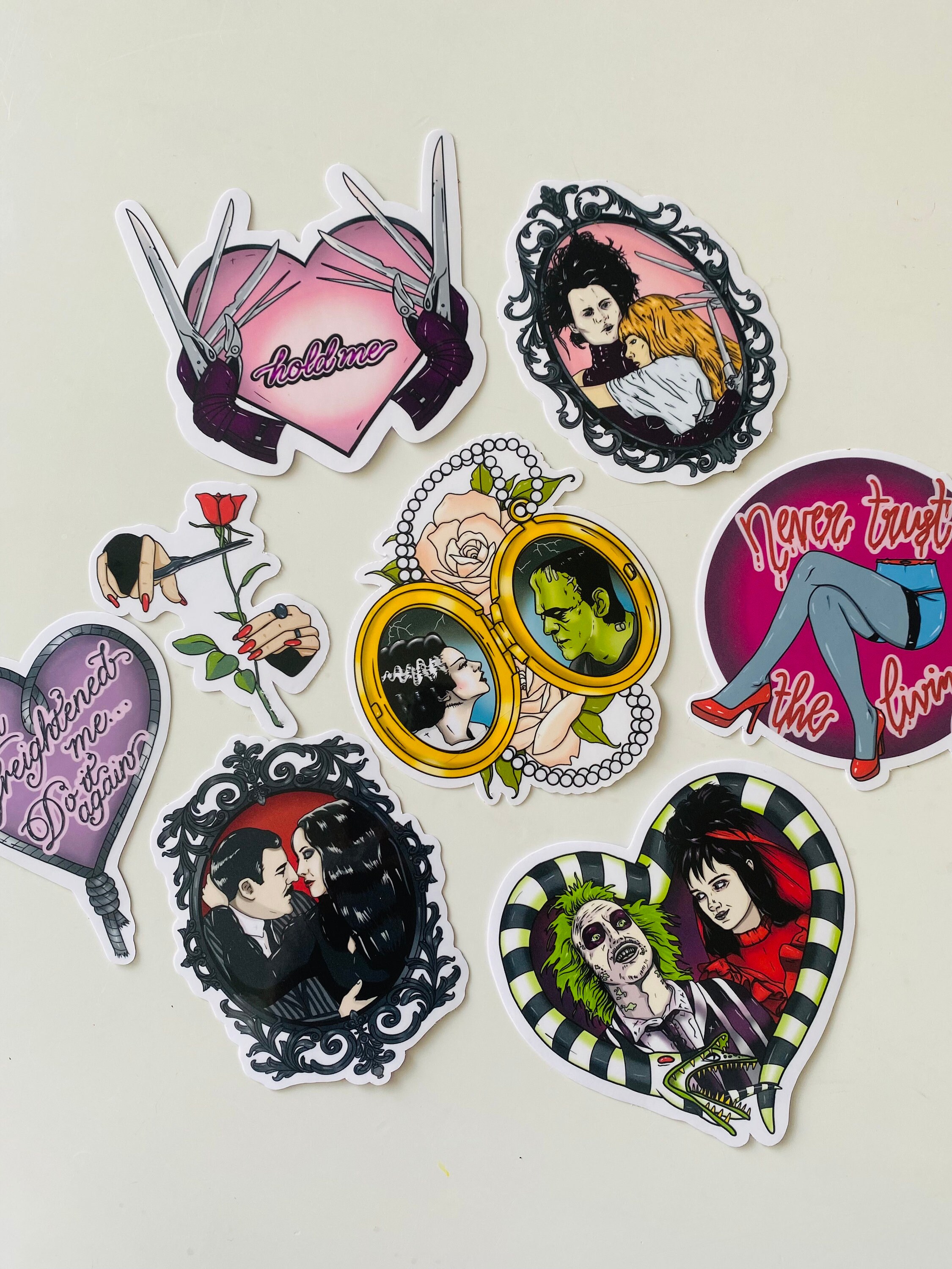 Beetlejuice Beetlejuice and Lydia Vinyl Sticker Tim Burton | Etsy