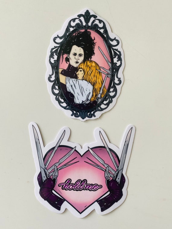 Edward Scissorhands Vinyl Sticker Pack Tim Burton Movie - Etsy