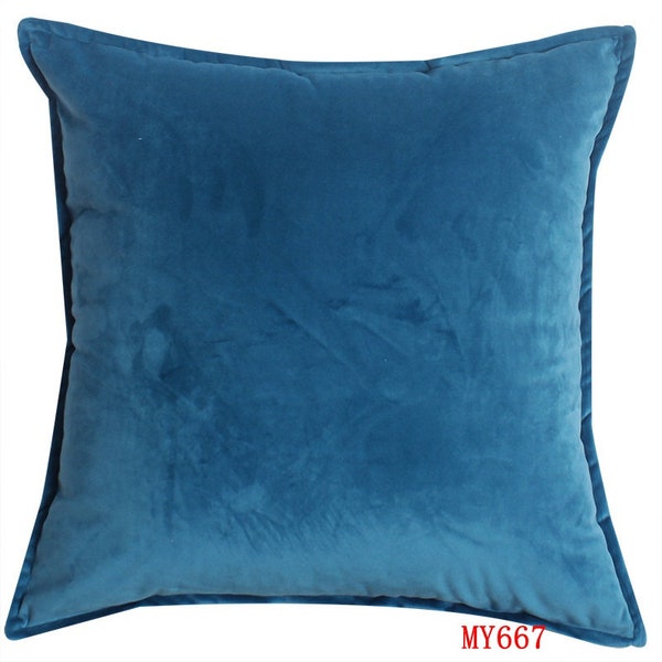Bright Blue Pillow - Etsy