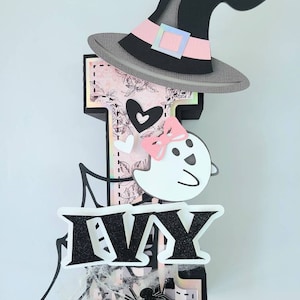 Boo 3d Cardstock Letters/pink Halloween/ghost Birthday/girls Birthday ...