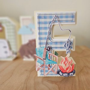 One Happy Camper 3D Letters / Happy Camper Decor / Camping Birthday ...