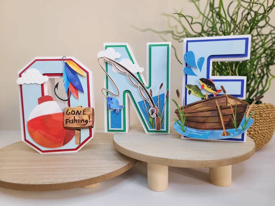 Gone Fishing 3D Letters / Fishing Party Decor / Fishing Birthday / the ...