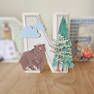 One Happy Camper 3D Letters / Happy Camper Decor / Camping Birthday ...