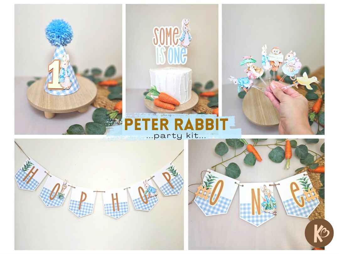 Peter Rabbit Party Kit /peter Rabbit Bundle /some Bunny is One/ 1st ...
