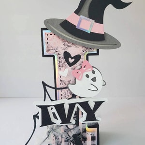 Boo 3d Cardstock Letters/pink Halloween/ghost Birthday/girls Birthday ...