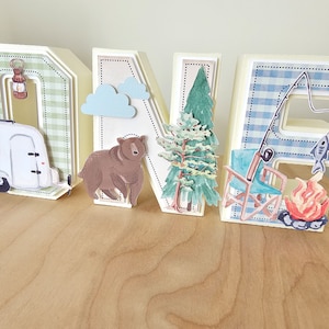 One Happy Camper 3D Letters / Happy Camper Decor / Camping Birthday ...