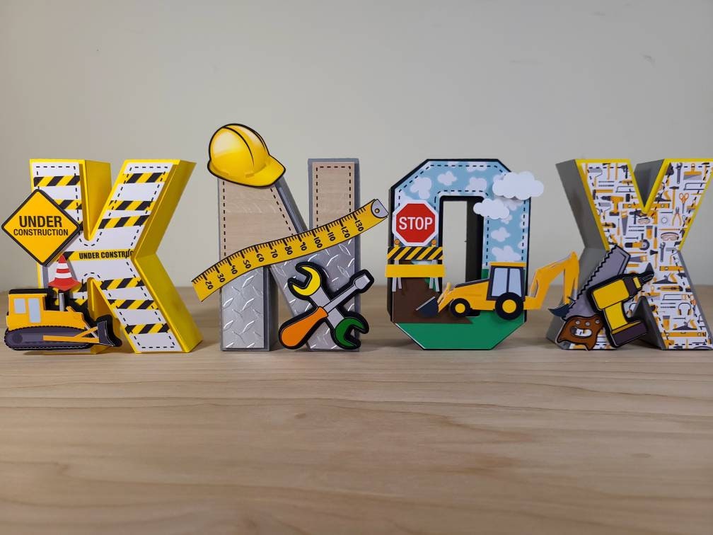 Custom 3D Letters/cardstock Letters/party Decoration 3D - Etsy