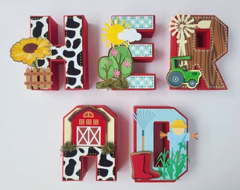 3D Cardstock Letters 6 Inch Tall 3D Paper Party Letters - Etsy