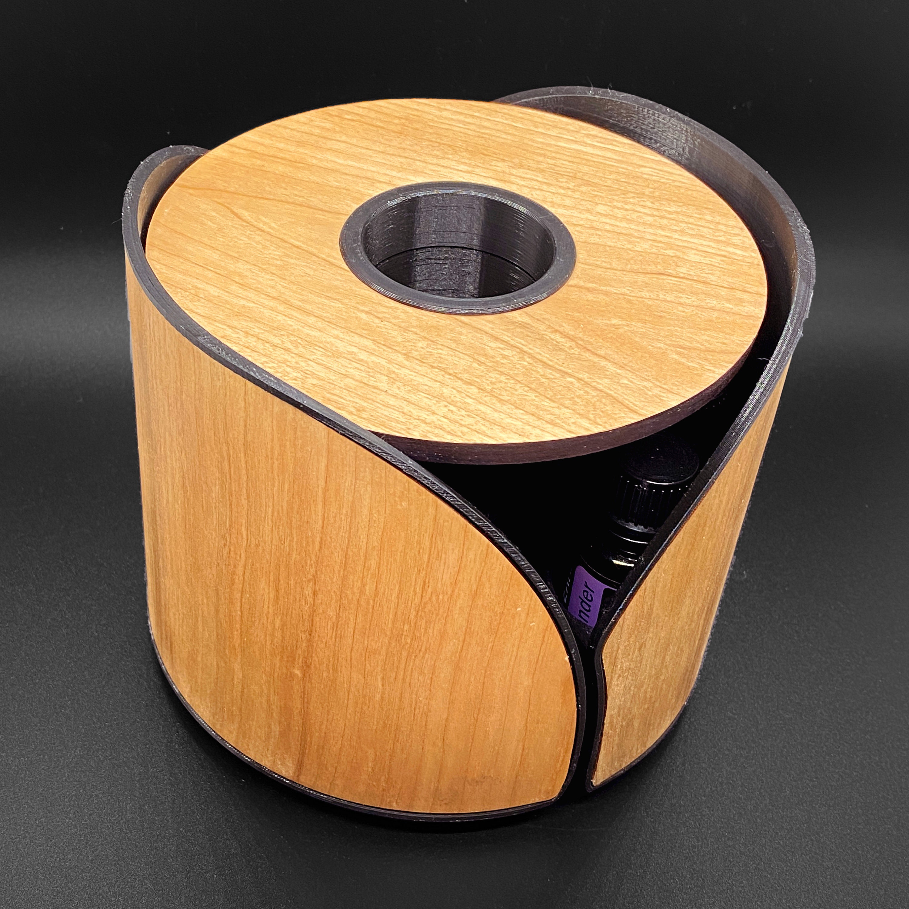 Essential Oil Diffuser Stand Storage - Wood - 3D Printed - Modern - EO ...