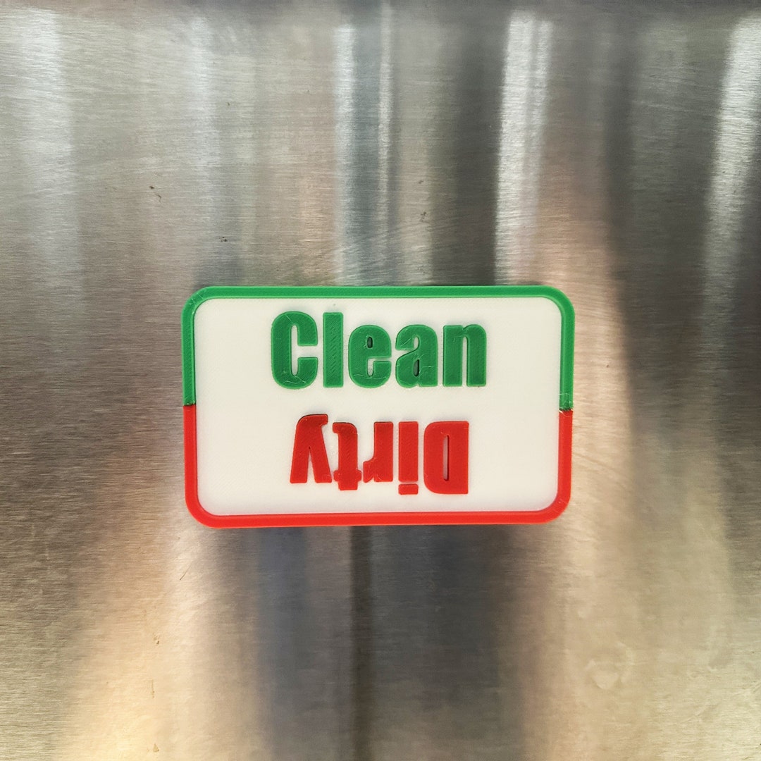 Dishwasher Clean Dirty Sign - 3D Printed - Magnetic - Etsy