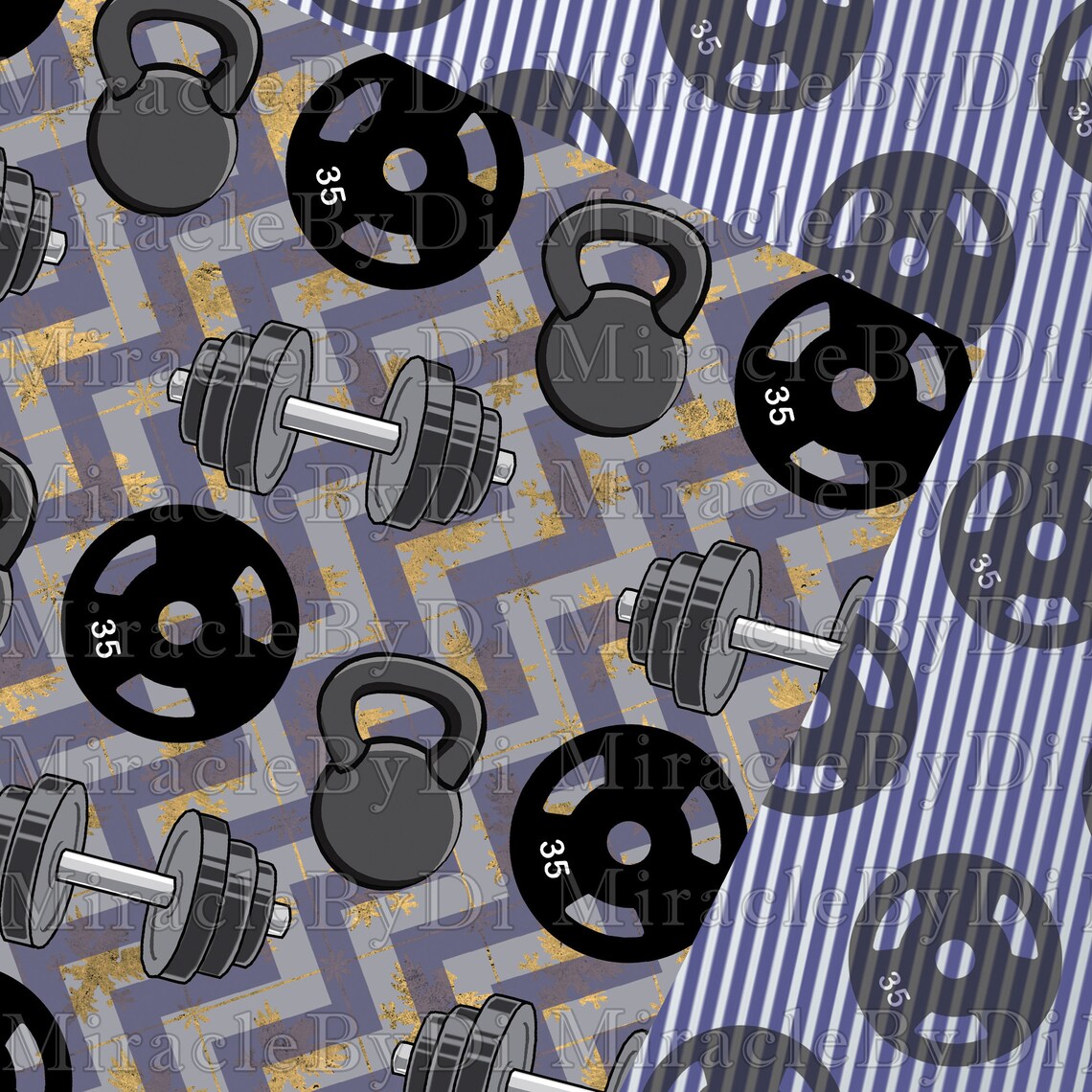 Fitness Digital Paper Fitness Men Pack Gym Sports Background Men ...