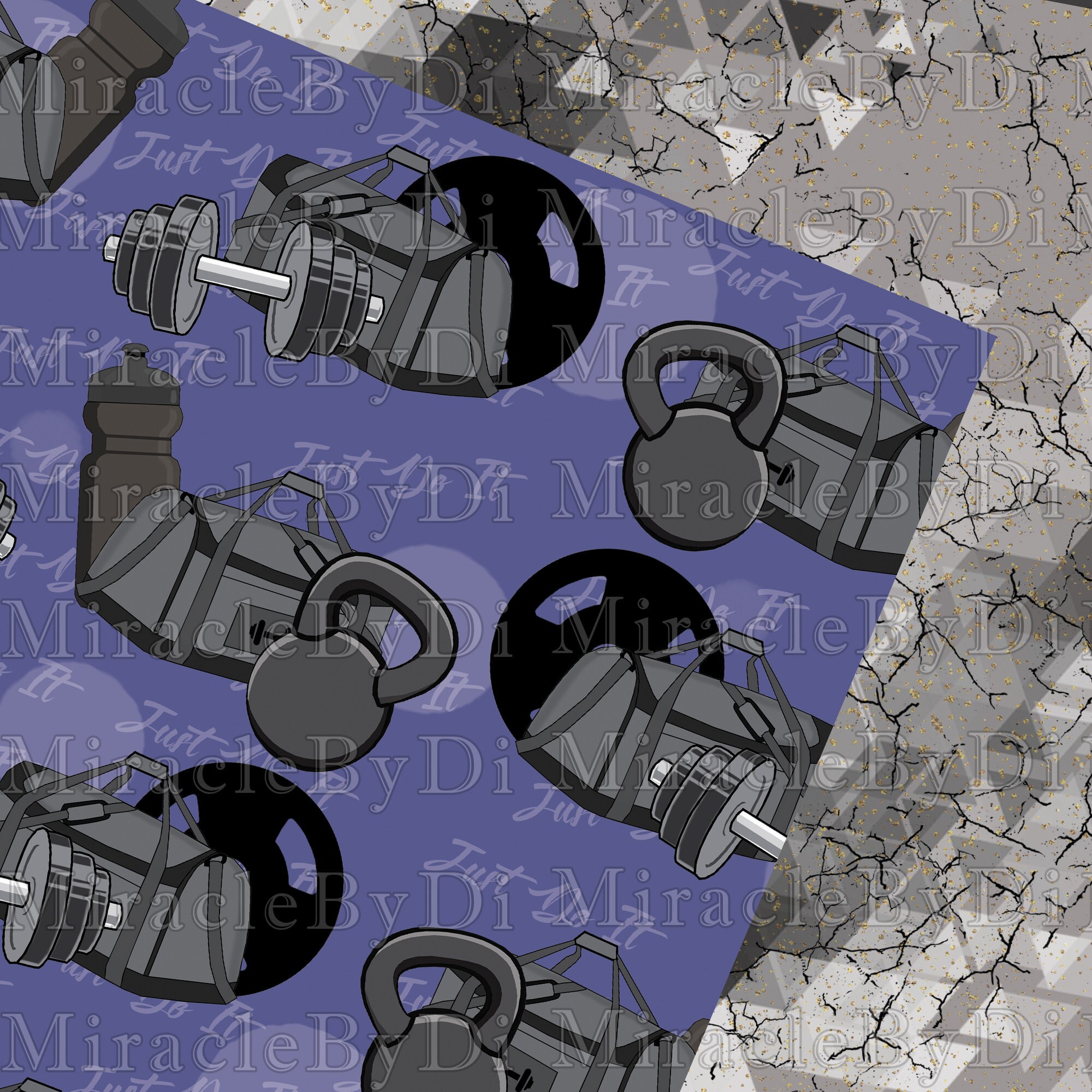 Fitness Digital Paper Fitness Men Pack Gym Sports Background Men ...