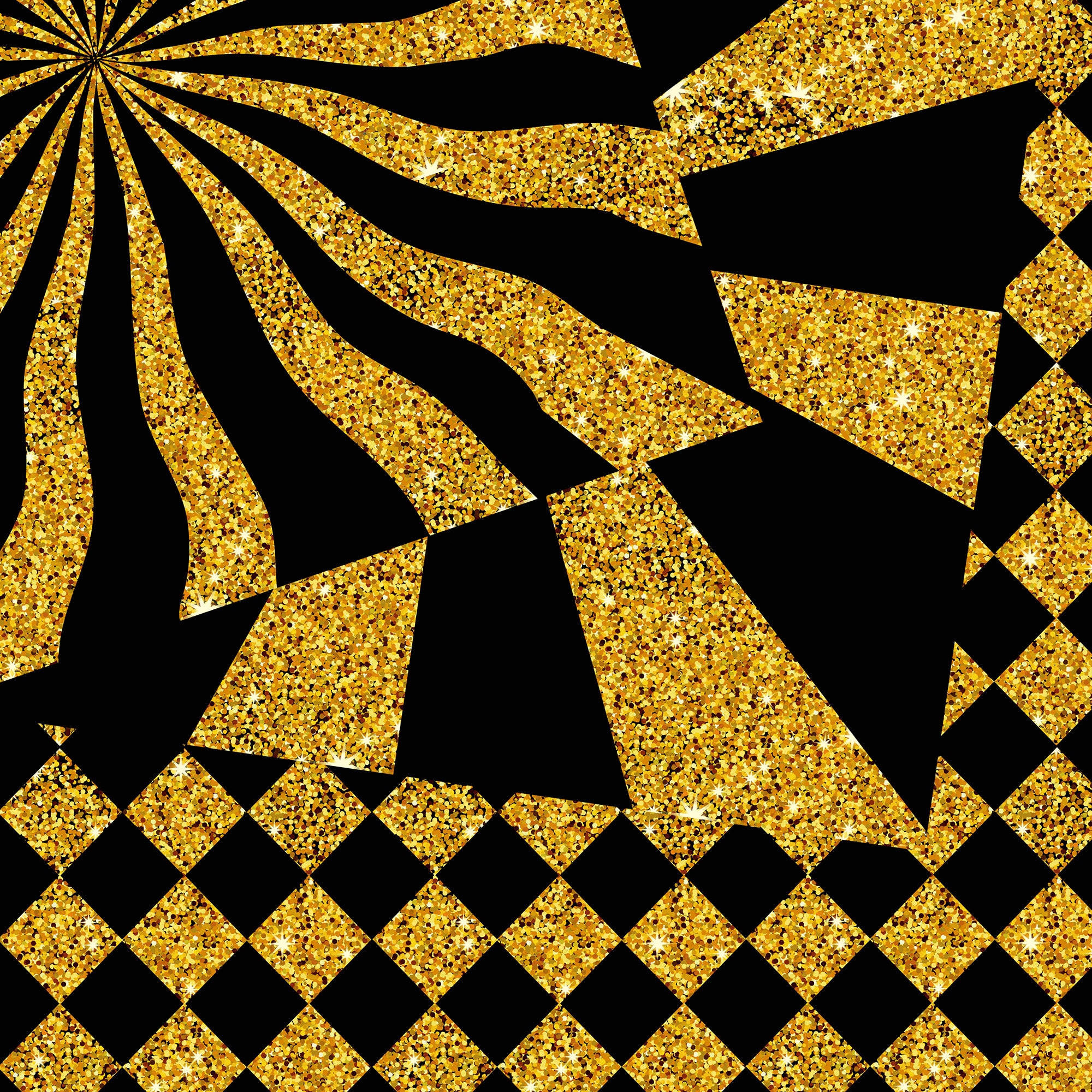 Black and Gold Digital Paper - Etsy