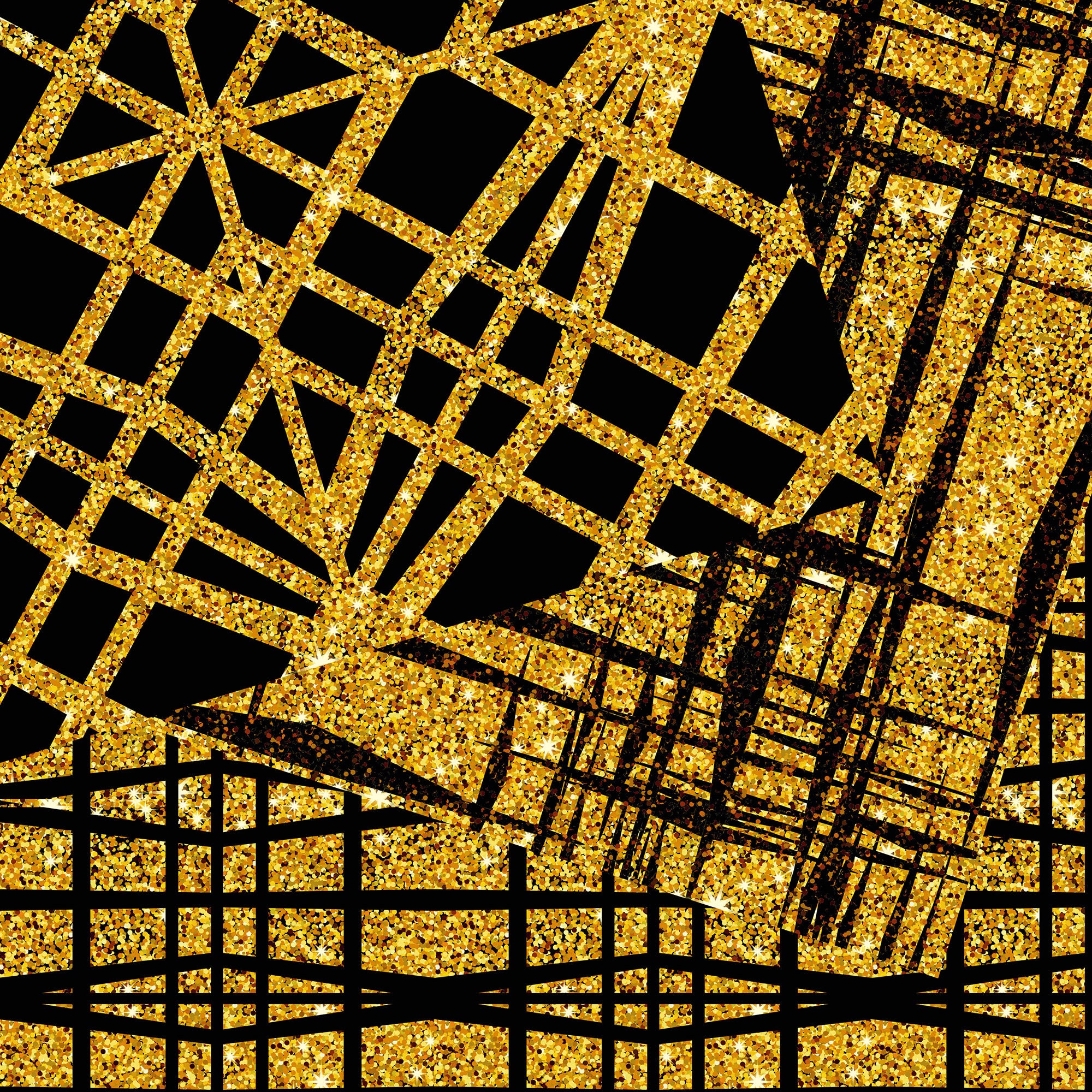 Black and Gold Digital Paper - Etsy