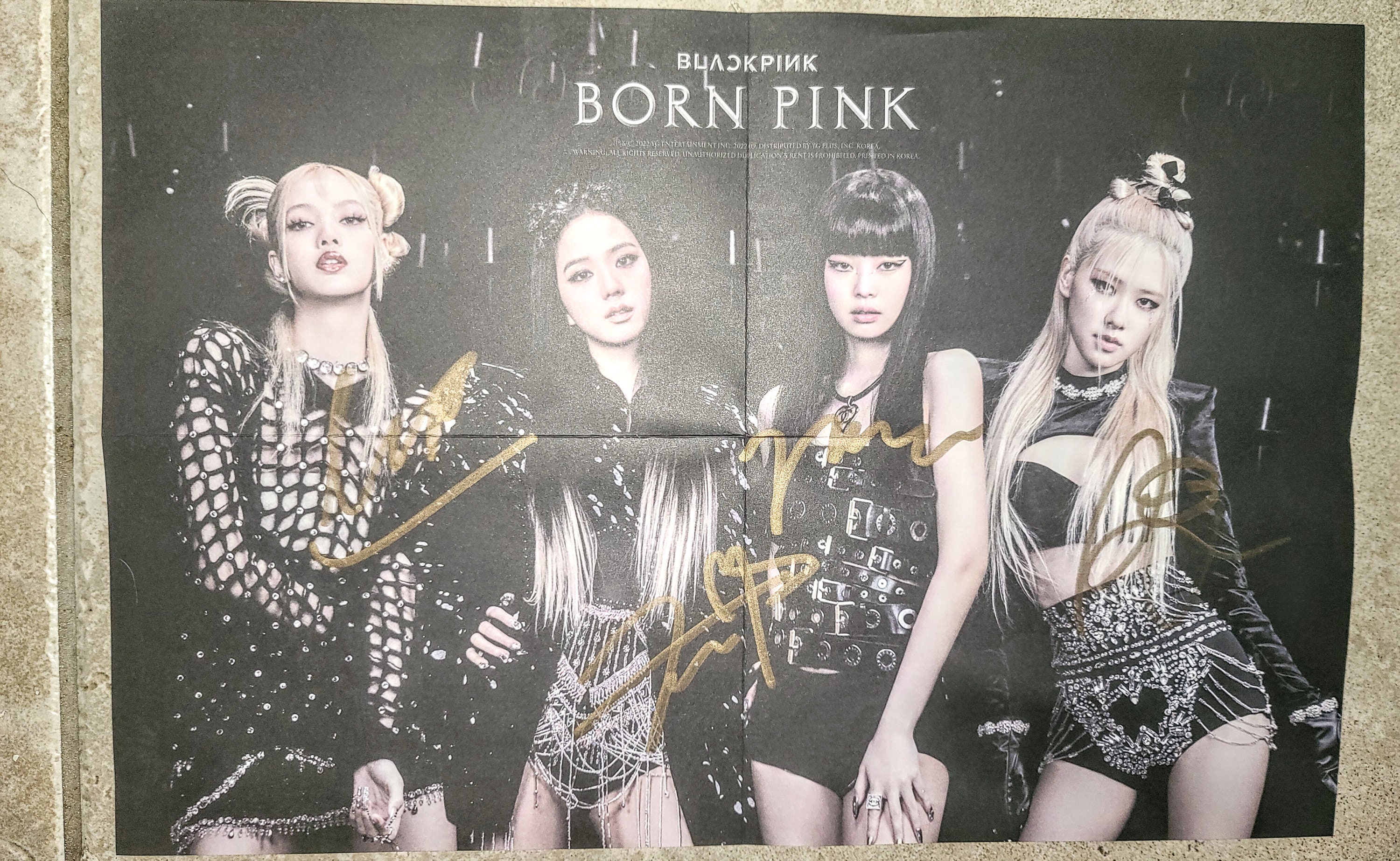 Blackpink Lisa Jennie Rose Jisoo Signed Poster 10x14.5 - Etsy