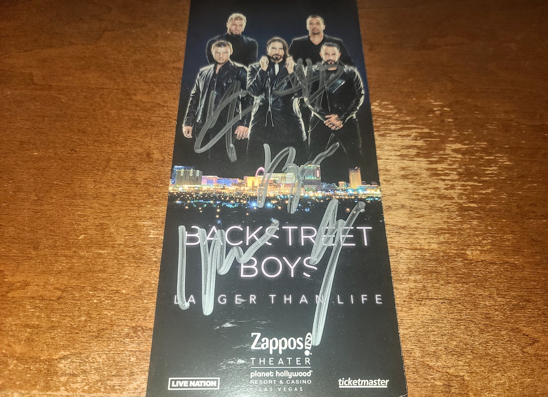 Backstreet Boys Larger Than Life Signed Poster 4x9 - Etsy