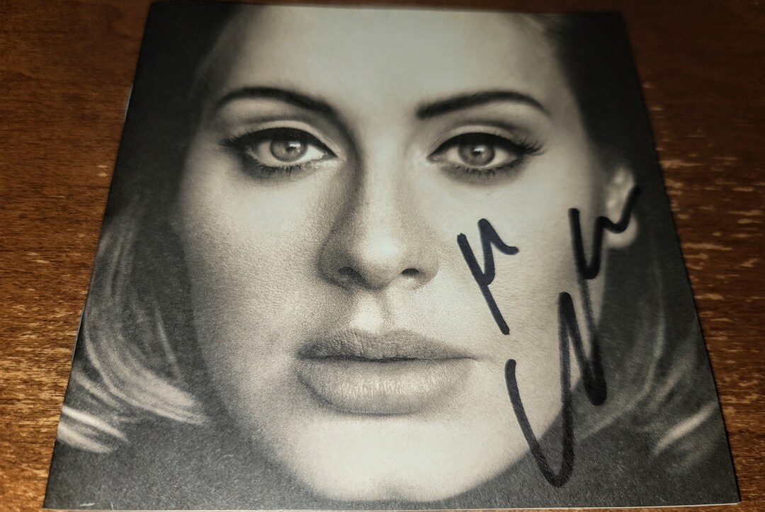 Adele Signed Cd Album Cover 5x5 - Etsy
