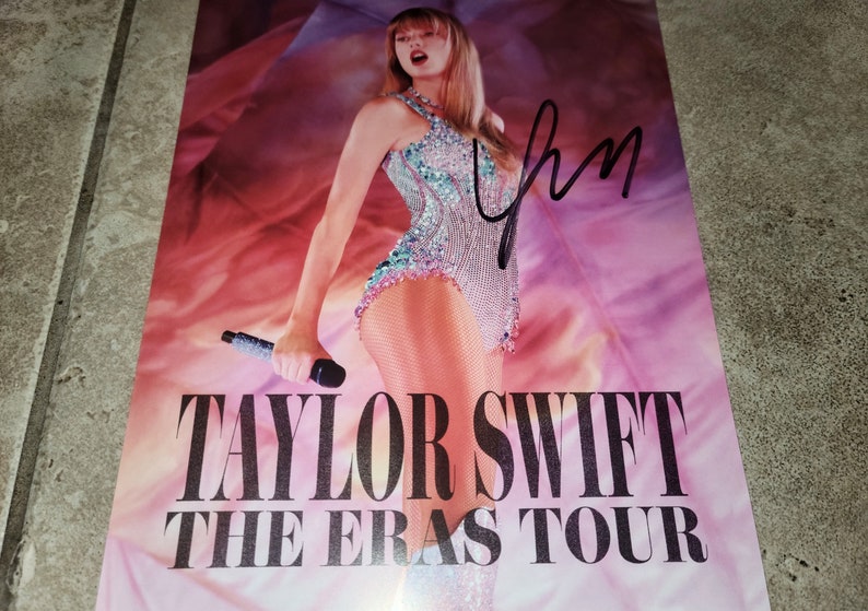 Taylor Swift the Eras Tour Signed Poster 8x10 - Etsy