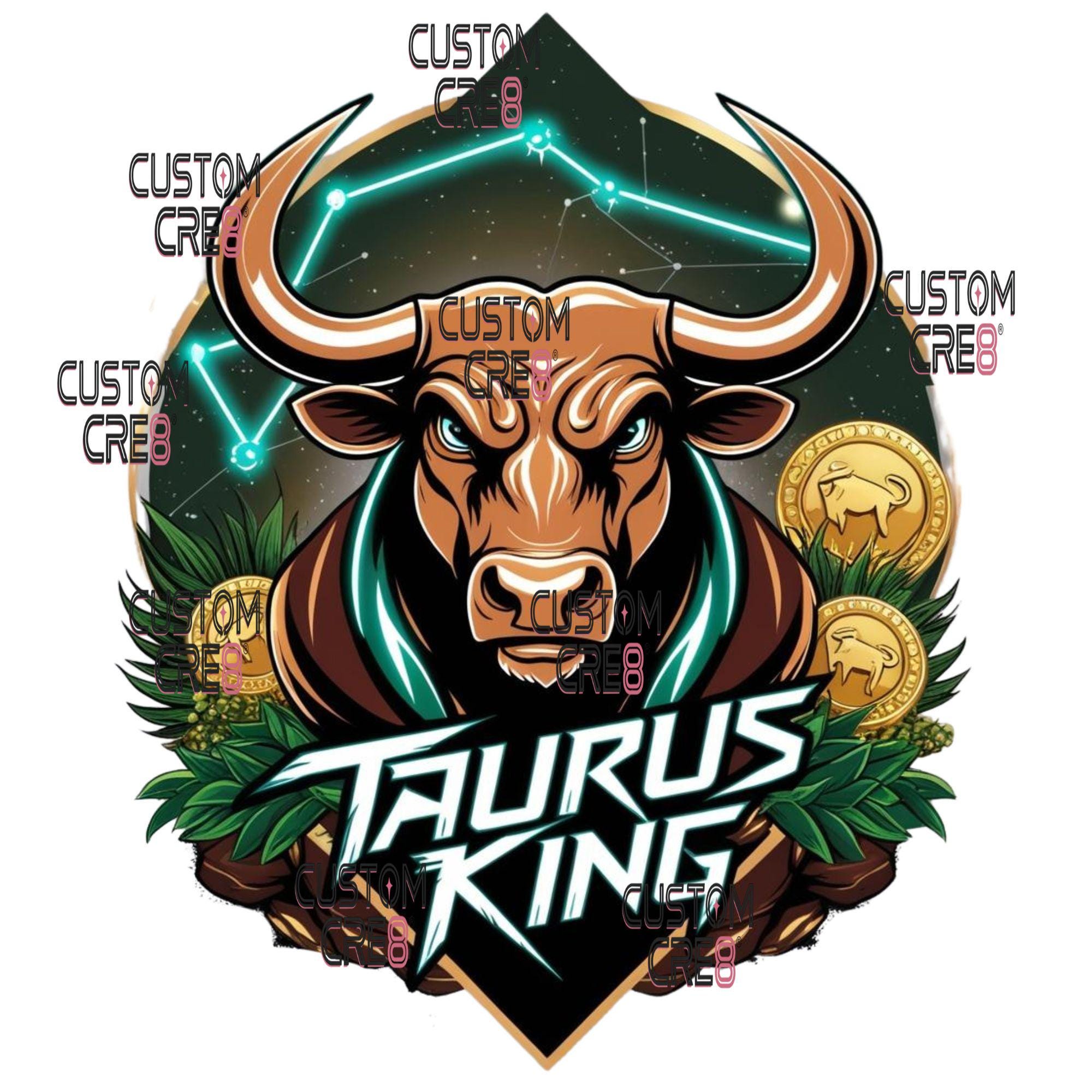 Taurus King Birthday Designs: Bold Zodiac T-shirt & Hoodie - Etsy