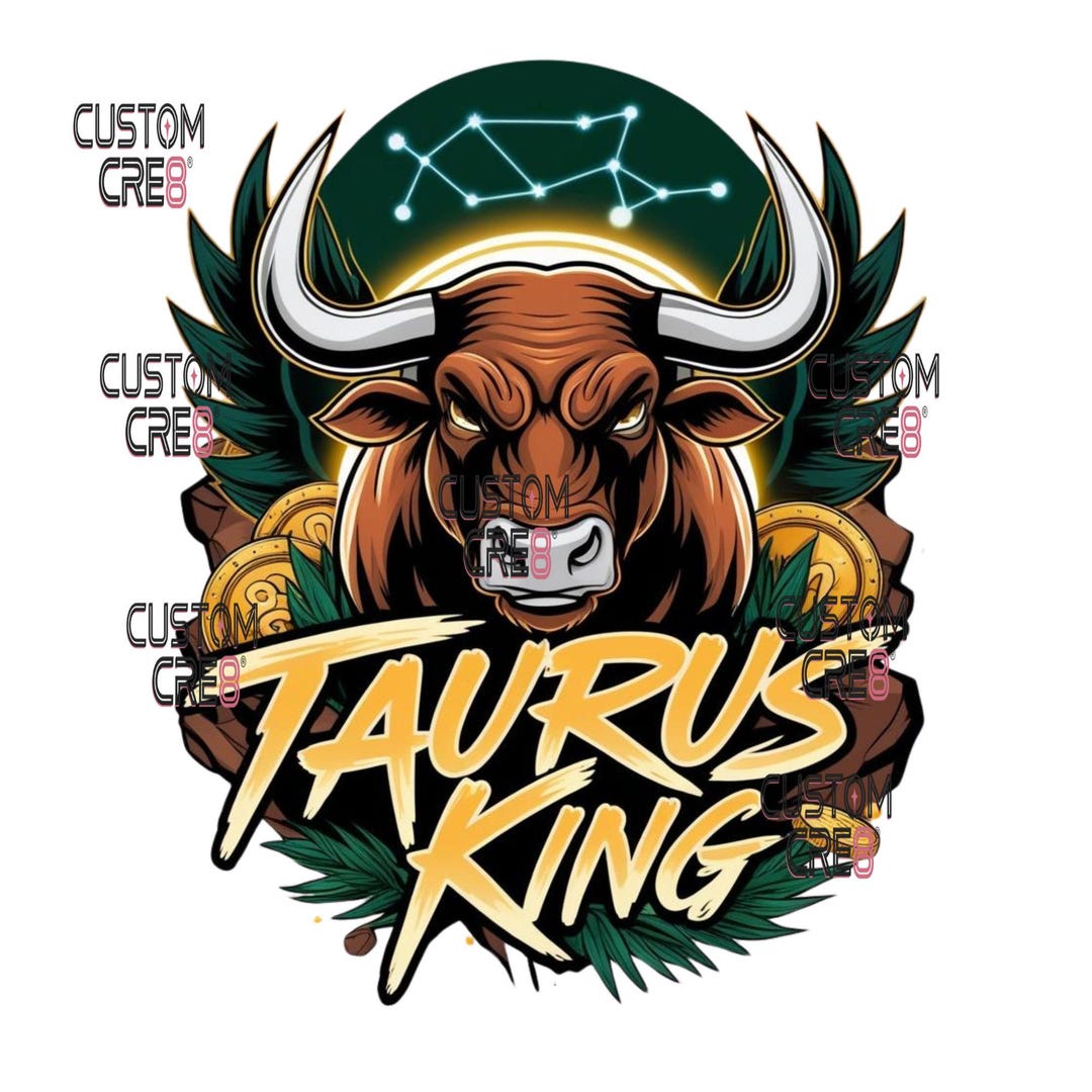 Taurus King Birthday Designs: Bold Zodiac T-shirt & Hoodie - Etsy