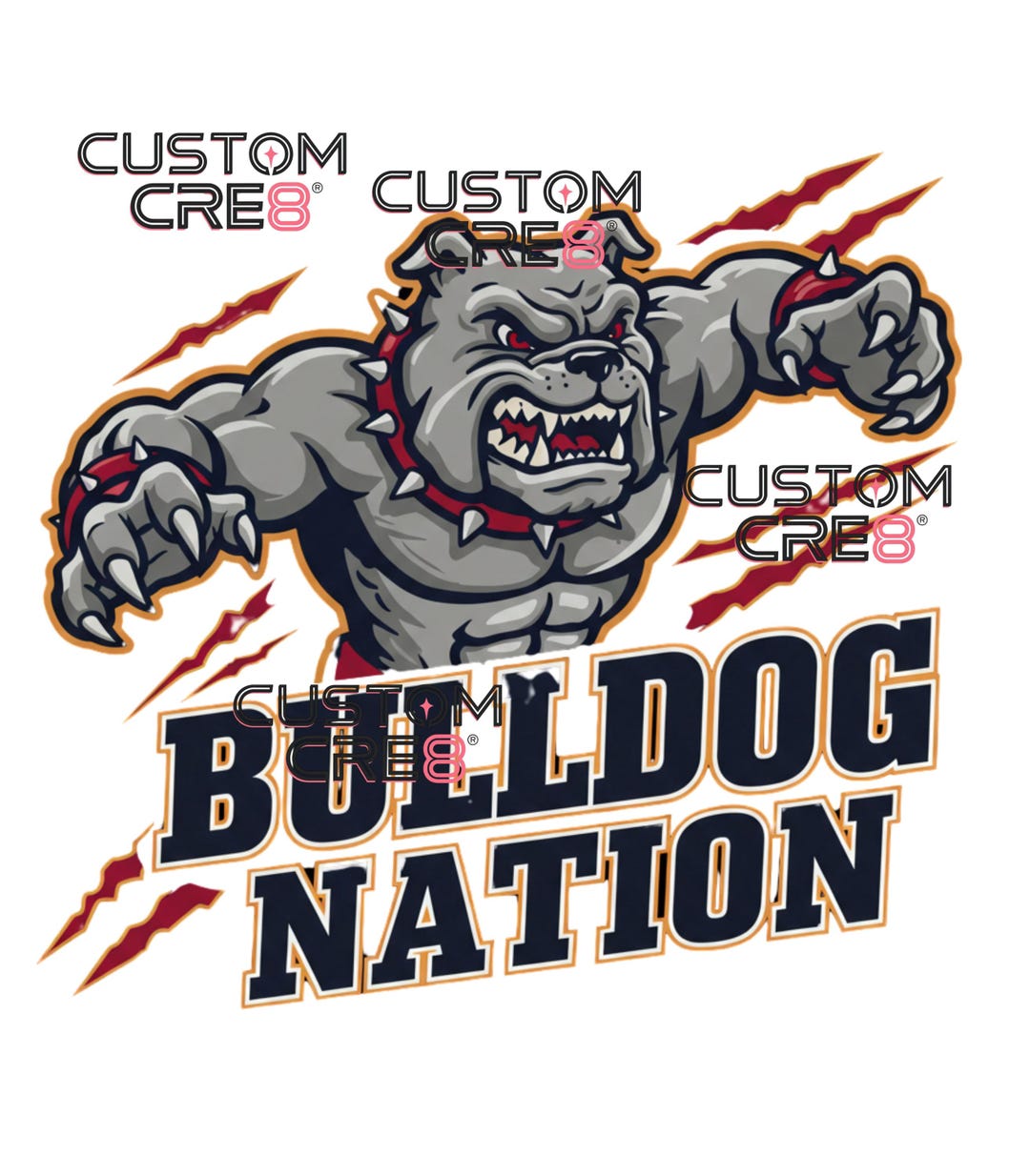 Bulldog Nation SCSU Mascot Design Image – Bold Bulldog Graphic ...