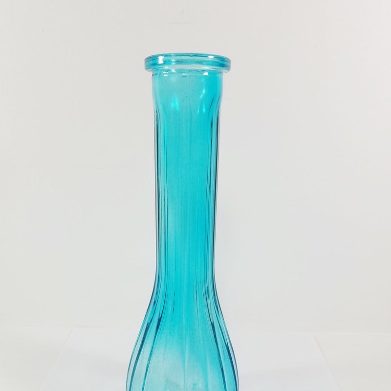 Teal Flower Vase - Etsy