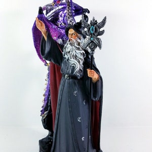 Wizard Magician Collectible Figurine Statue With Dragon - Etsy