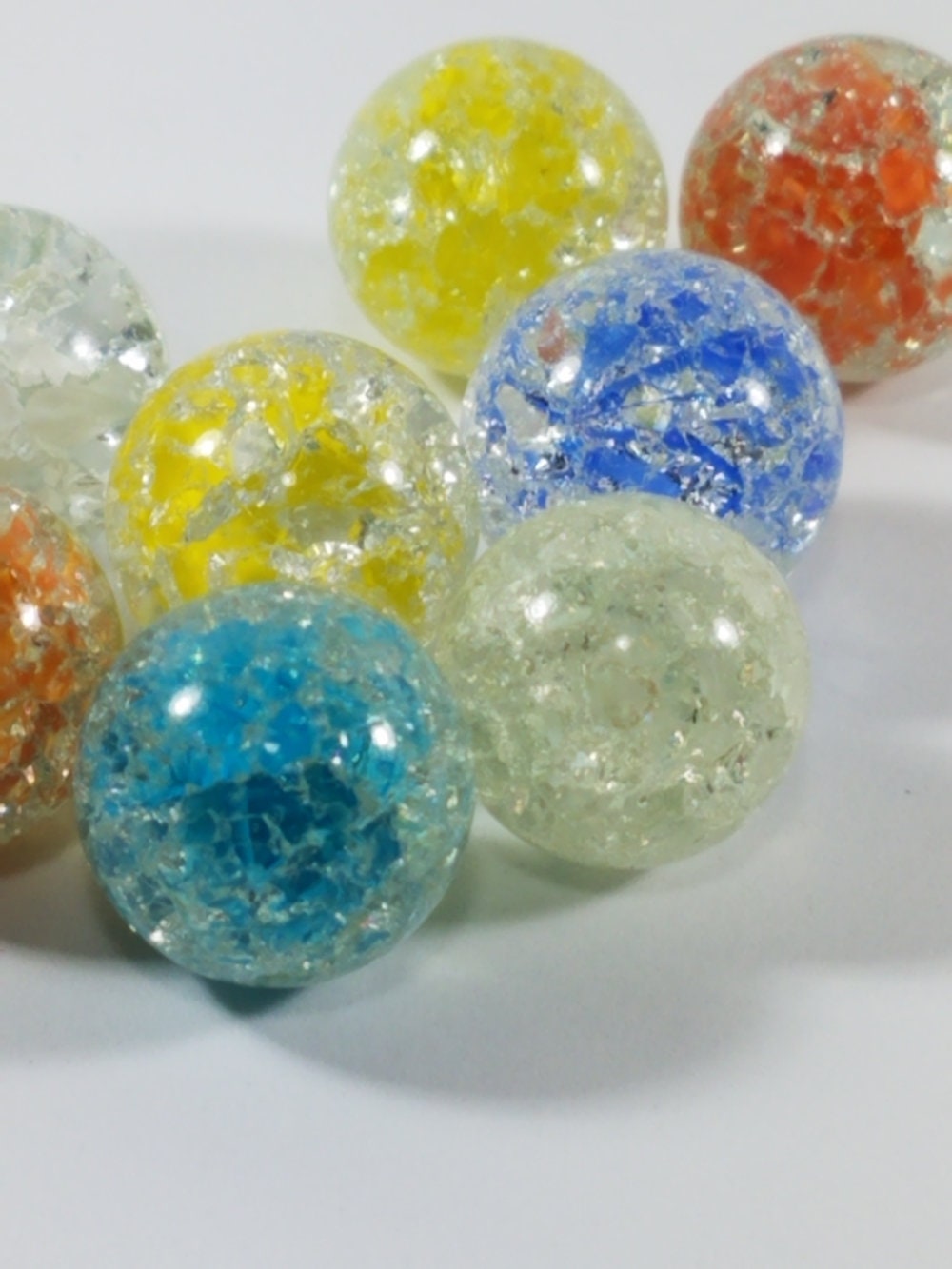 Fried Marbles 10 Collectible Cracked Cats Eye Marbles 0078 - Etsy