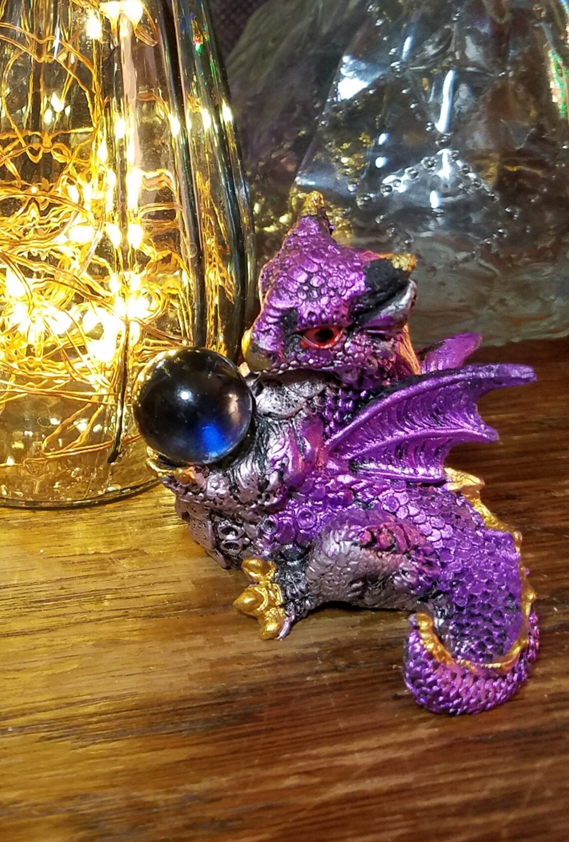 Medieval Multi Color Mini Dragon Figurine Set of 4 With - Etsy