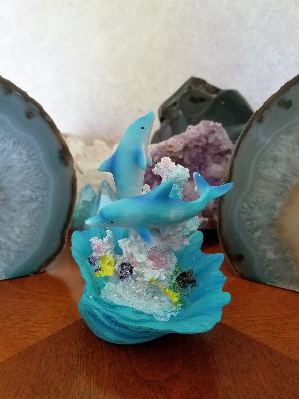 Marine Life Dolphin With Seashell Design Figure - Etsy