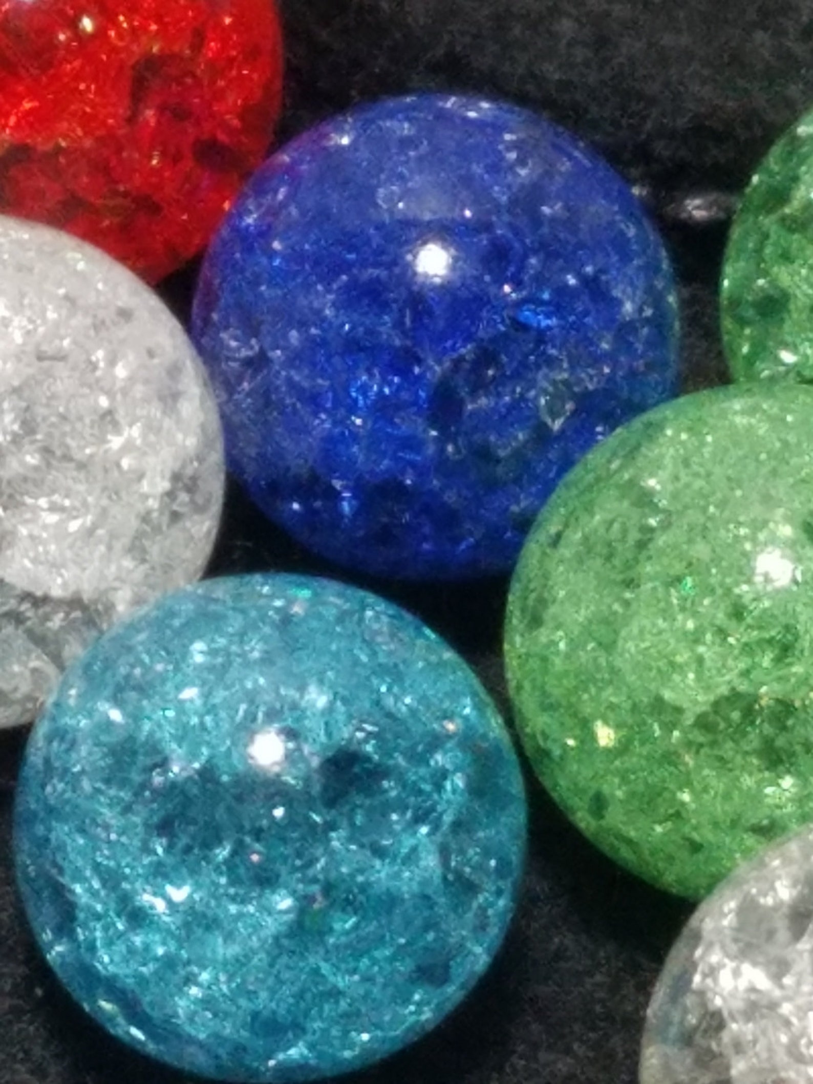 Fried Marbles 10 Collectible Cracked Solid Color Marbles 0077 - Etsy