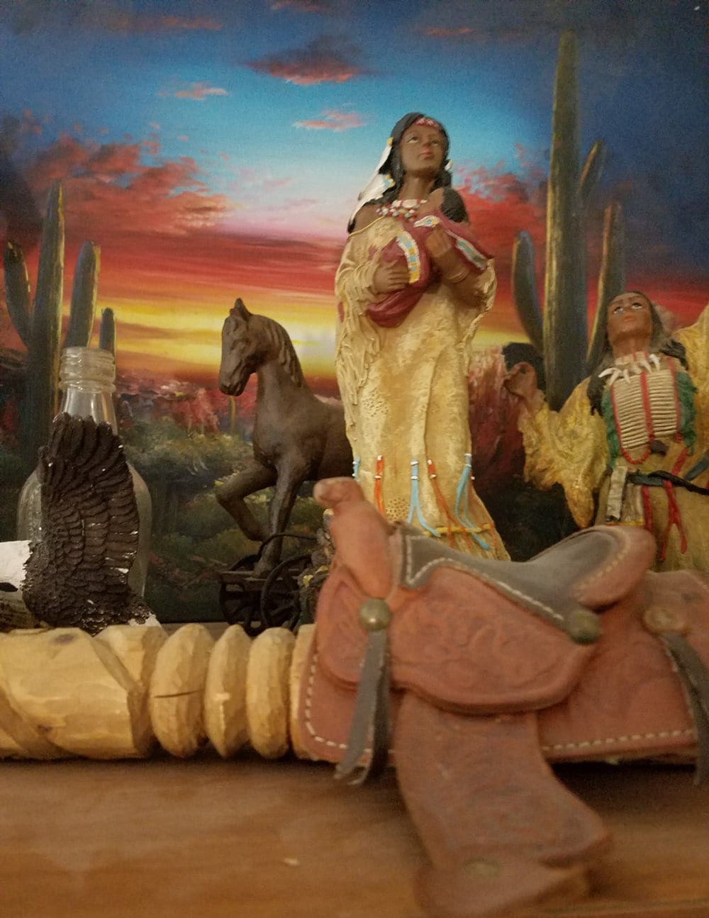 Native American Mom and Baby Collectible Figurine 11314 - Etsy