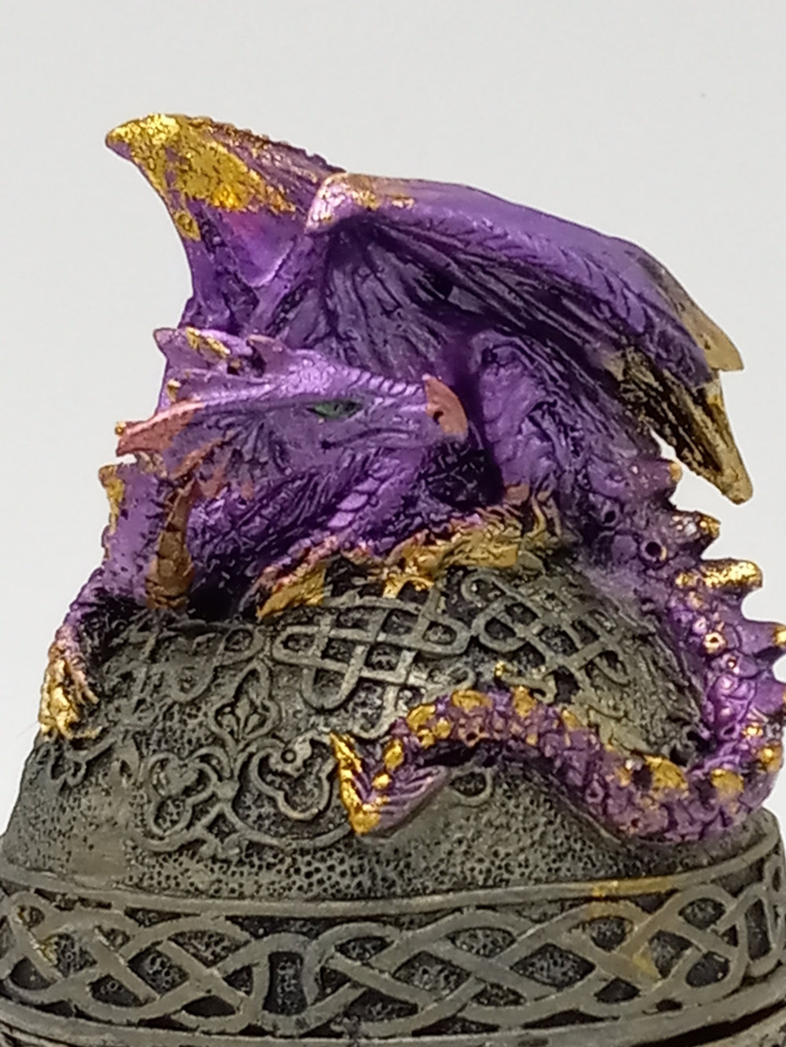 Purple Dragon Trinket Box Egg Shaped Jewelry Stash Box - Etsy