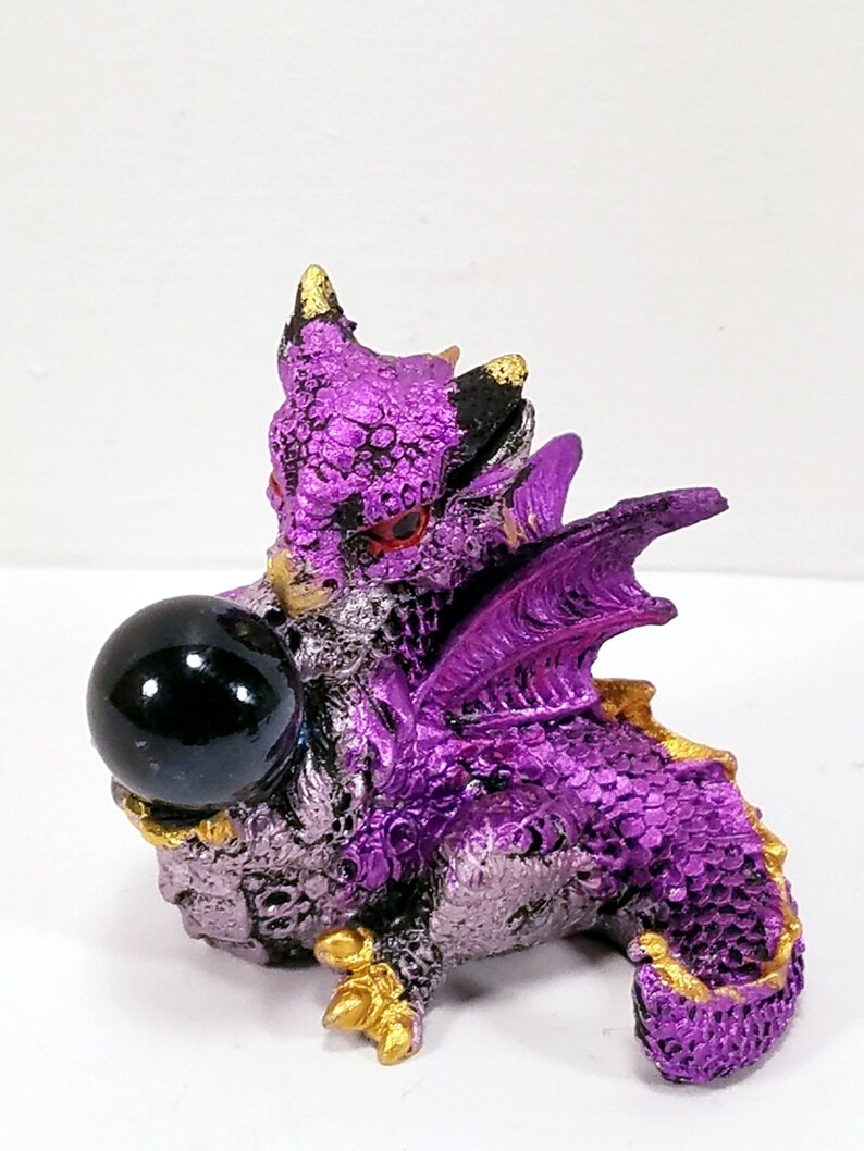 Medieval Multi Color Mini Dragon Figurine Set of 4 With - Etsy
