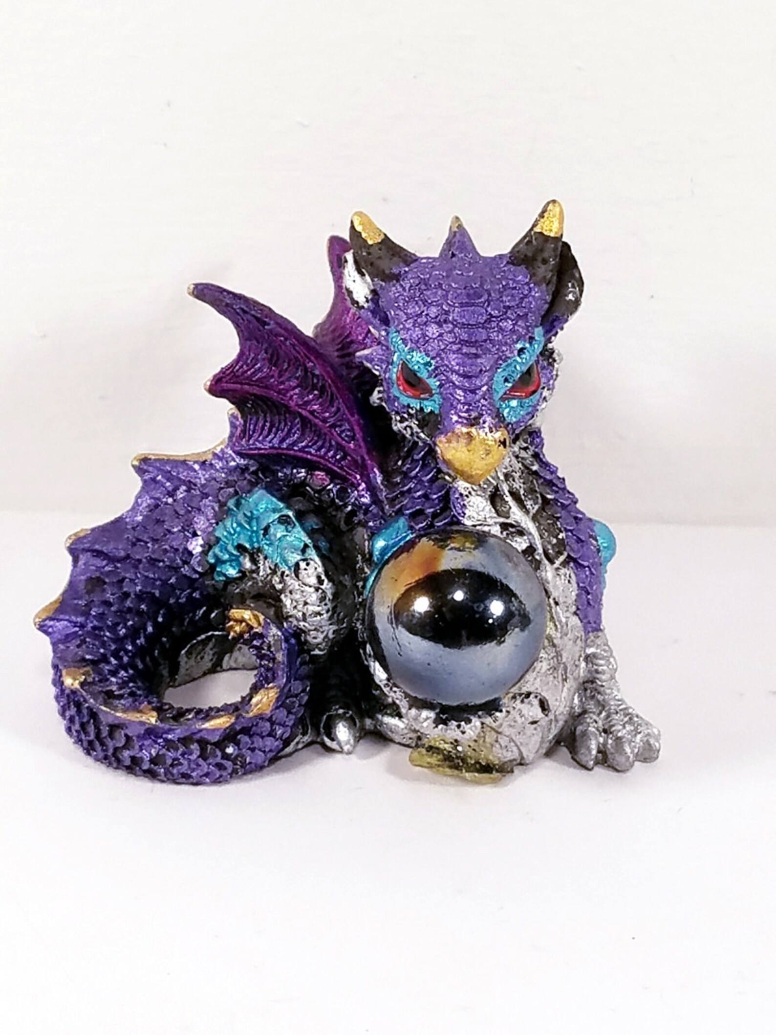 Medieval Multi Color Mini Dragon Figurine Set of 4 With - Etsy