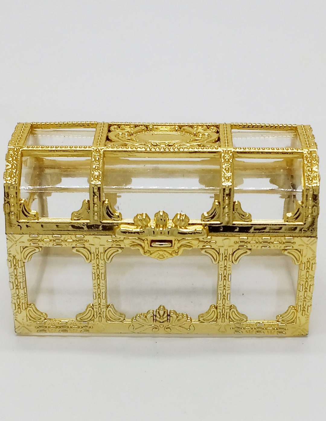 Small Gold Treasure Chest Trinket Box 3.5 X 2.5 X 2.5-inches Cool ...