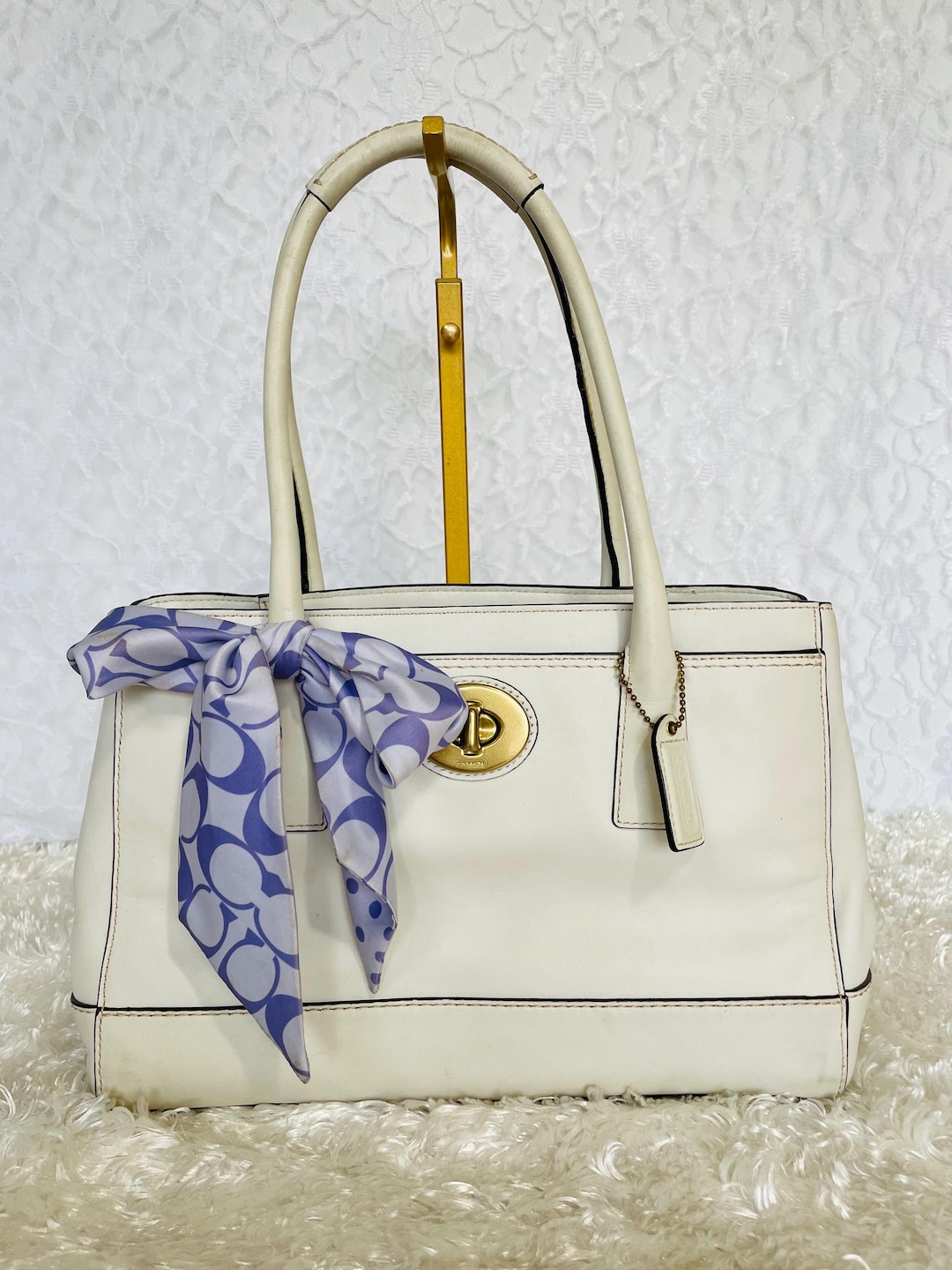 Coach Madeline White Leather Shoulder Bag 11553 - Etsy