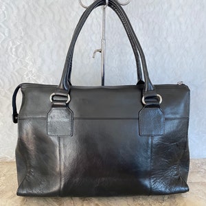 Wilson Black Leather Briefcase/laptop Case Bag - Etsy