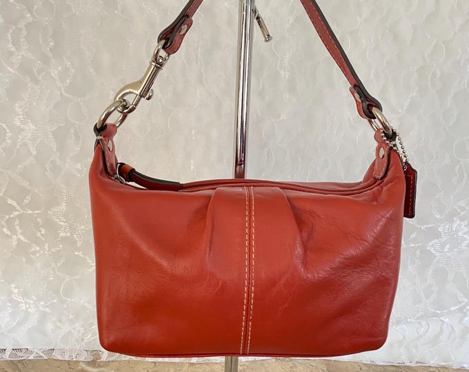 Vtg COACH Signature Canvas/vachetta Fabric Convertible Shoulder Bag ...
