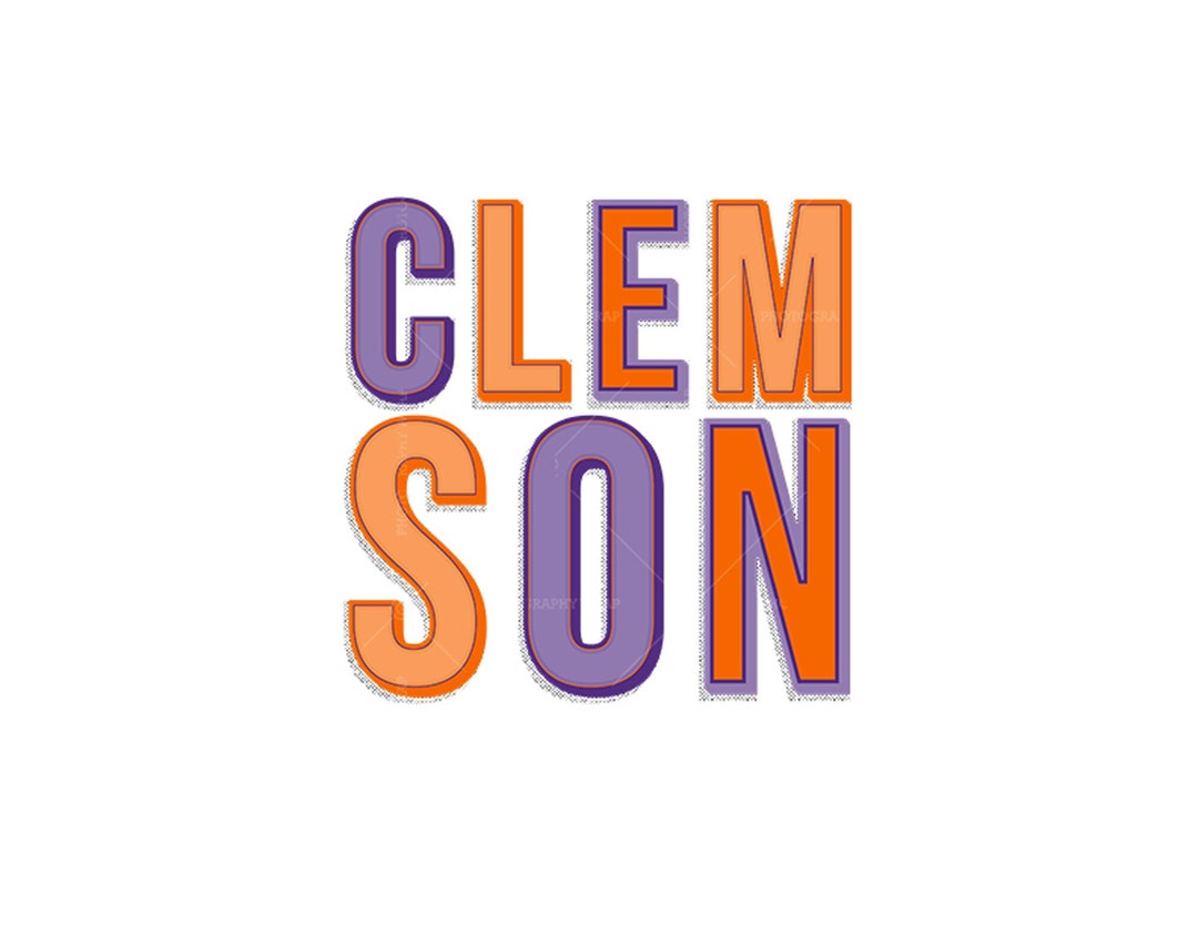 Clemson PNG Purple & Orange Spirit Football Team Pride Mascot Color ...