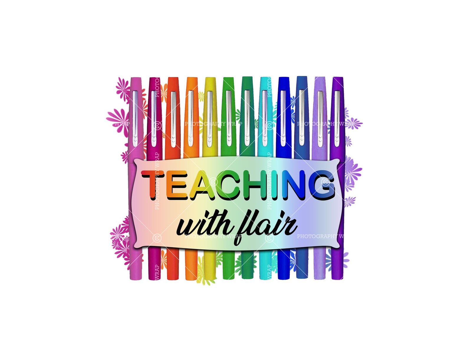 Teaching With Flair PNG, Back to School Png, Teaching Sublimation ...