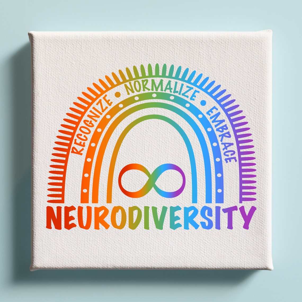 Autism PNG Neurodiversity Rainbow PNG Autism Awareness - Etsy