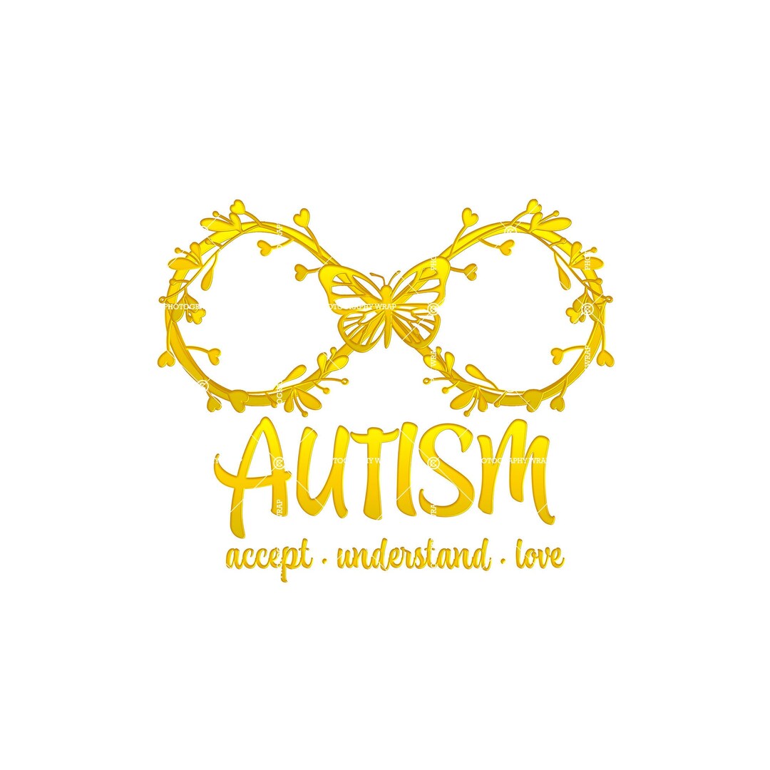 Autism Awareness Gold PNG, Infinity PNG, Infinity Rainbow, Sublimation ...