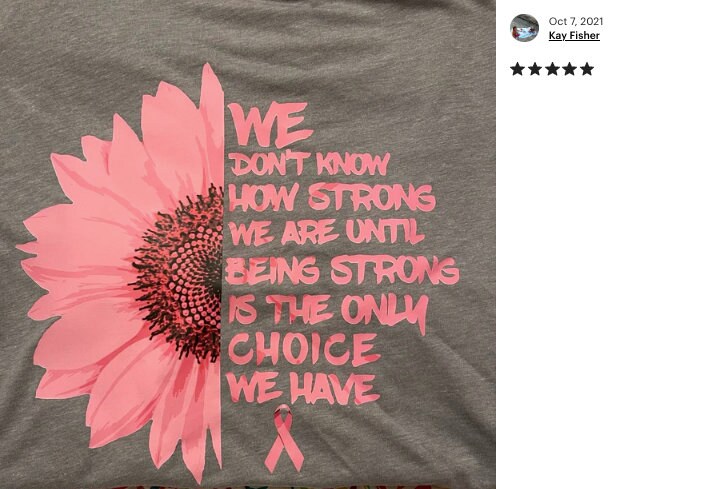 Pink Sunflower Being Strong is the Only Choice Png, Cancer Png ...