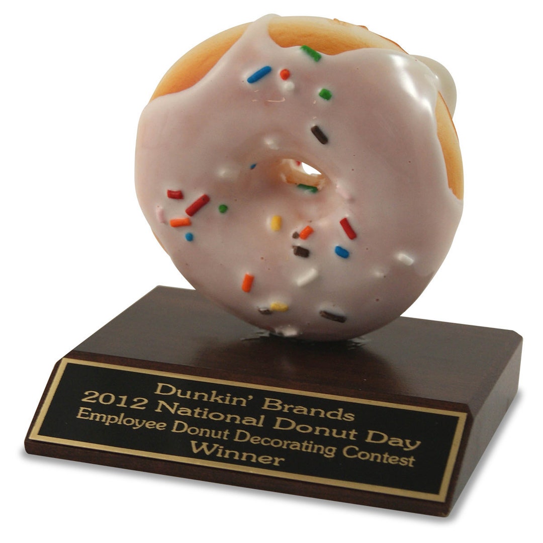 Donut Trophy - Doughnut Lover Gift, Funny Police Gift, Policeman Trophy ...