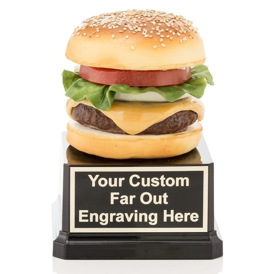 Burger Trophy - Cheeseburger - Burger Lover Gift, Service Award ...